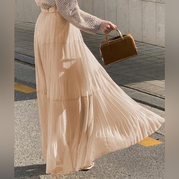 Skirts | Pleated Ruffle Skirt | Poshmark